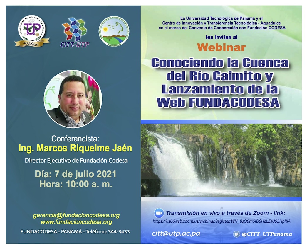 Conociendo la Cuenca del Río Caimito y Lanzamiento de la Web ...